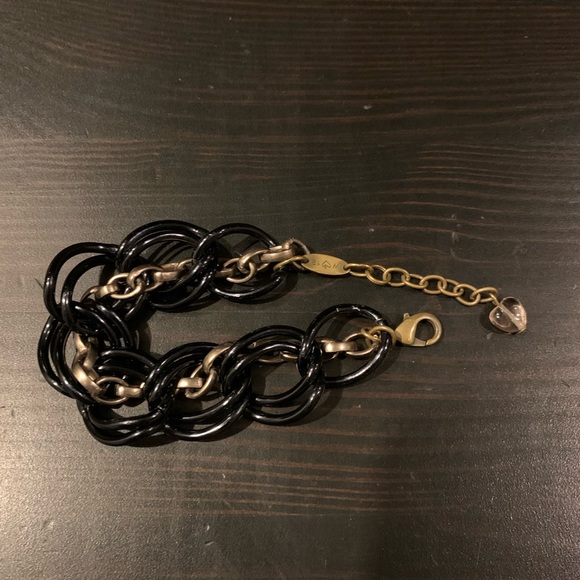 Jewelry | Sabika Black And Gold Bracelet | Poshmark